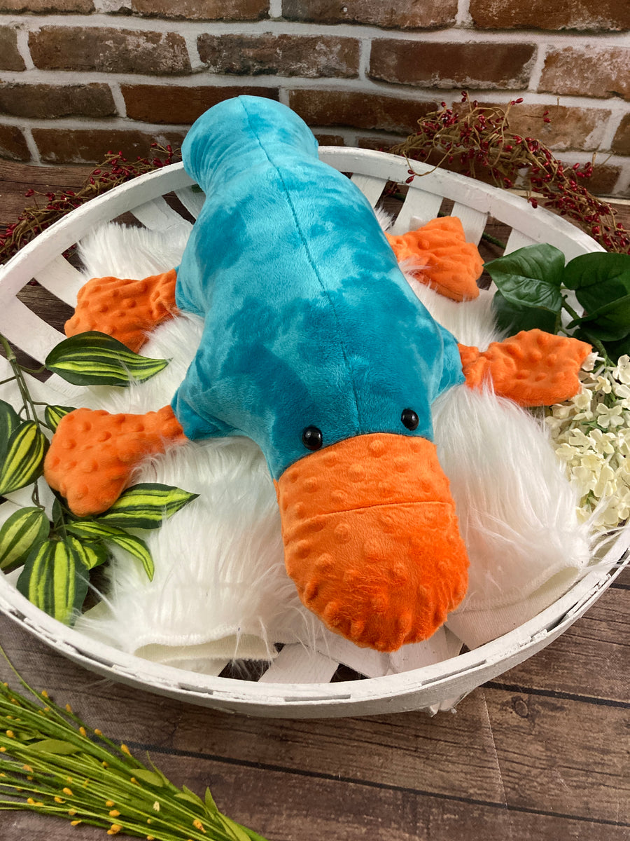 2lbs -15lbs Weighted Platypus Stuffed Minky Animal Lap Pad -for Comfor ...